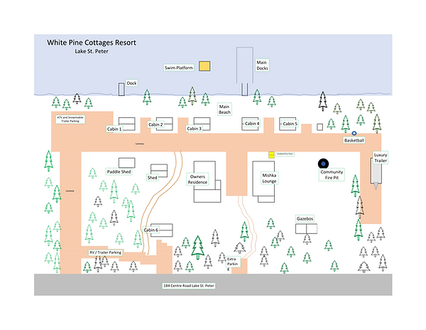 Resort Map | White Pine Cottages